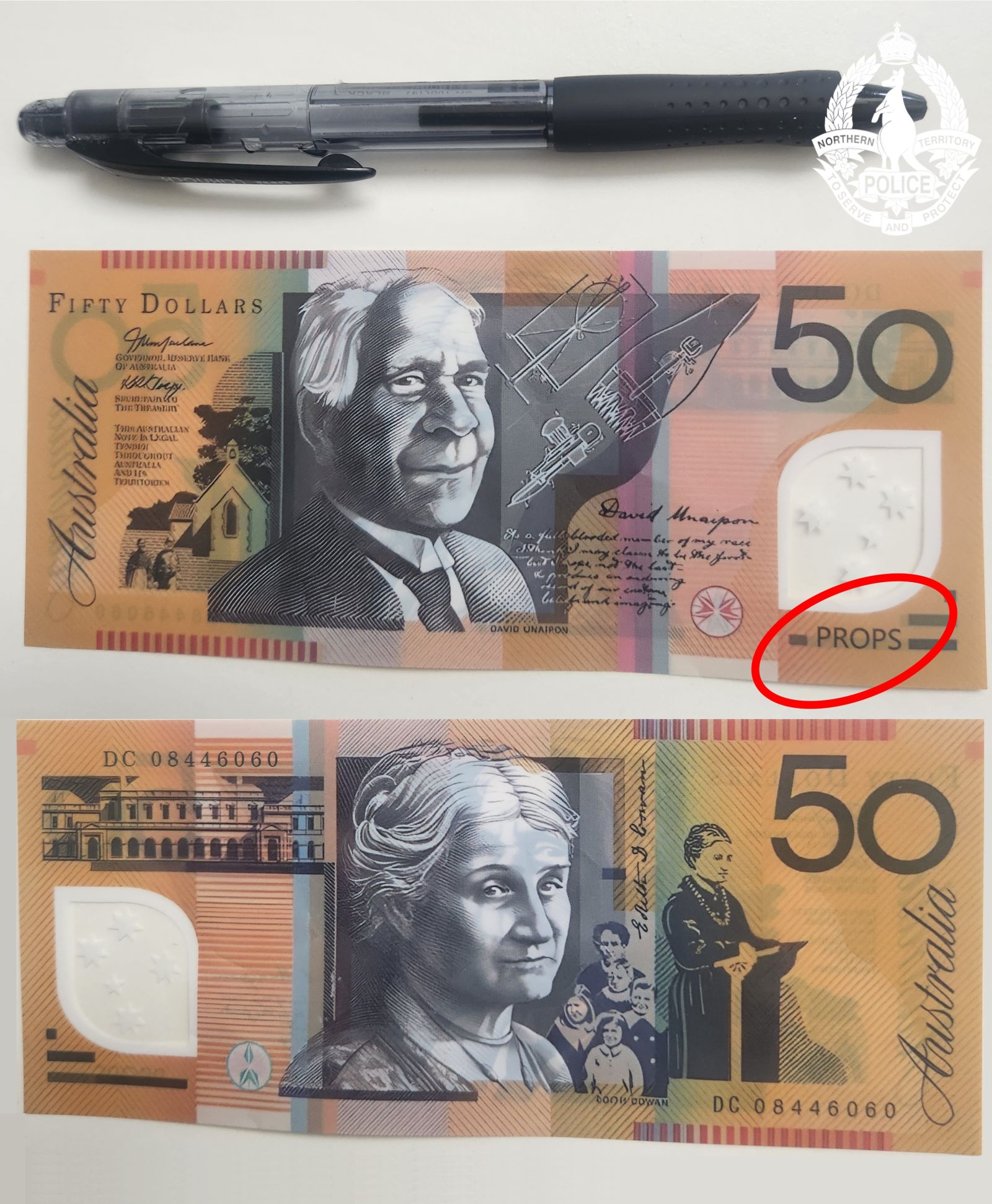 Police Urge Vigilance For Counterfeit Bank Notes Nt Police Fire